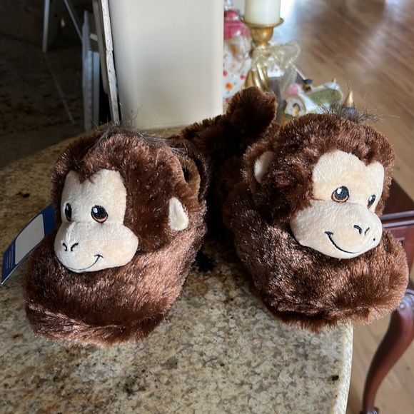 Build-A-Bear | Shoes | Build A Bear Slippers Smiley Monkey House Shoes ...